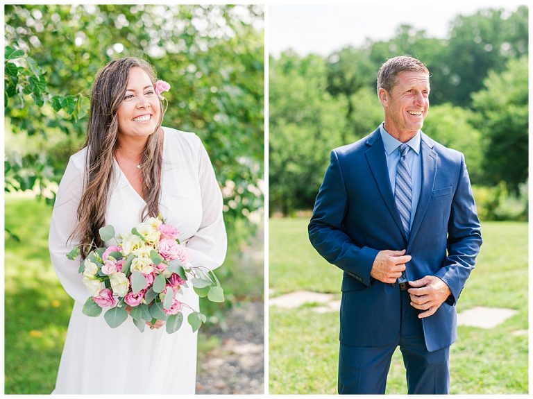 A Colorful, Intimate Elopement at Home | Jennifer & Patrick ...